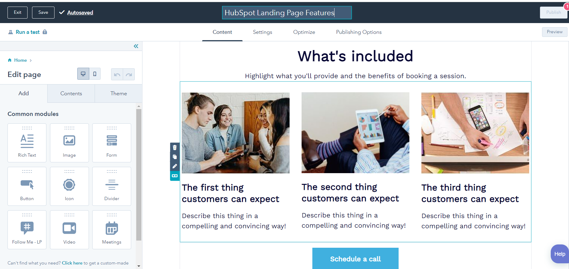 HubSpot's Drag-and-drop editor - Like Elementor for WordPress